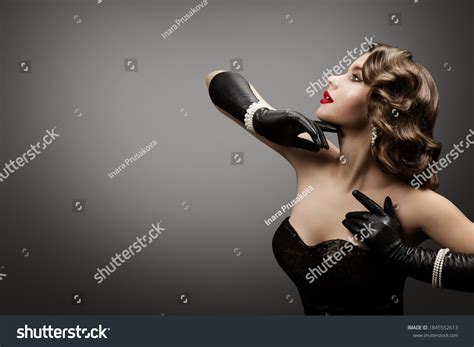 123684 Woman Vintage Retro Style Sexy Royalty Free Images Stock