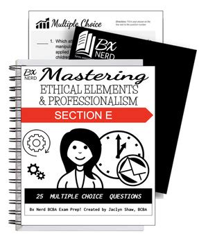 Bx Nerd BCBA Exam Preparation Section E Mini Mock Test 6th Edition