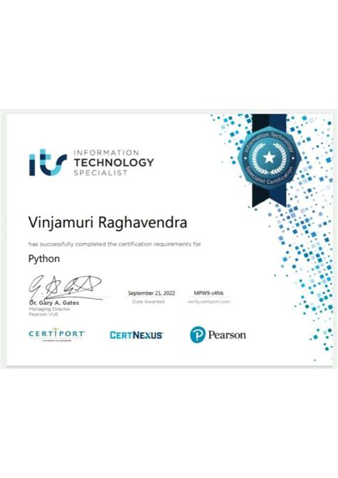 Raghavendra Vinjamuri On Linkedin Here Is My It Specialist Python