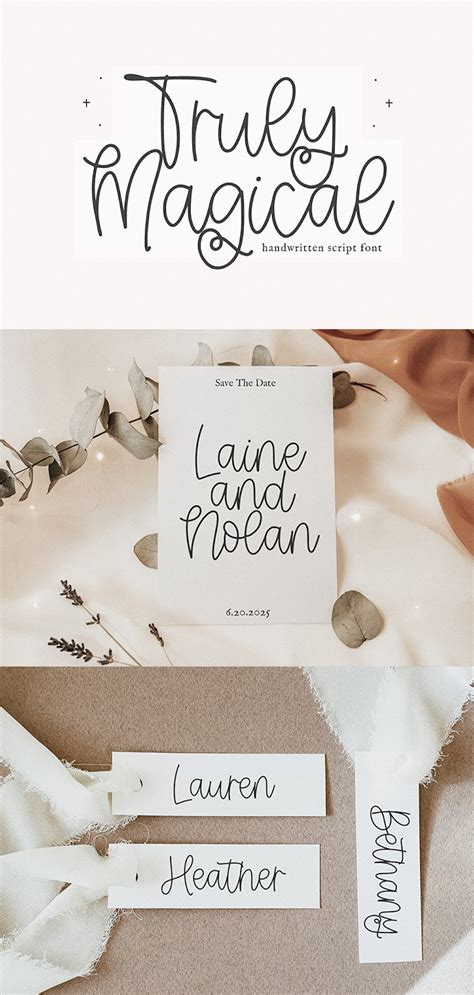 Truly Magical Handwritten Script Font
