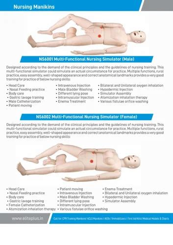 Plastic Multi Functional Nursing Simulator Male At Rs 105100 In Pune