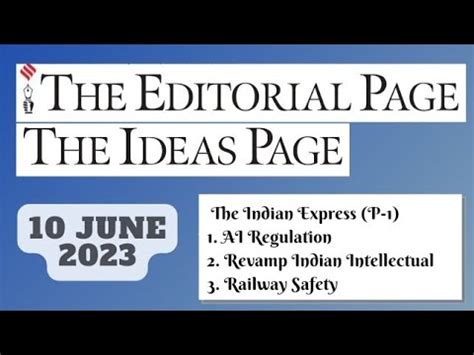 10th June 2023 P 1 Gargi Classes The Editorials Idea Analysis By