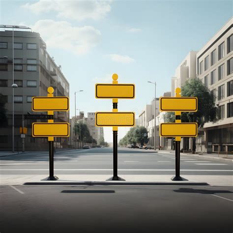 Street Crossings With Clear And Informative Signage Stock Illustration Illustration Of Journey