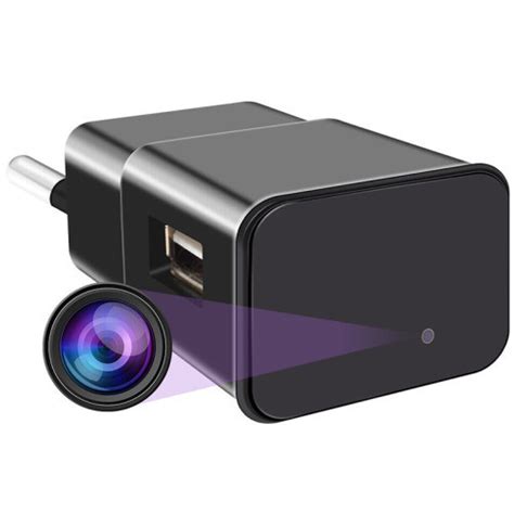 Iuni Ip1000 Шпионска камера Usb зарядно 4k гледане Wi Fi аудио видео