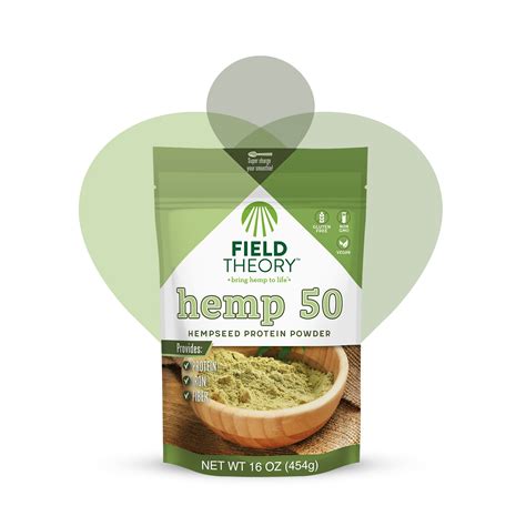 Field Theory™ Hemp 50 Protein Powder 16 Oz Field Theory Hemp