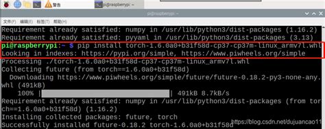 树莓派：树莓派4b安装pytorch版本16（python37）含测试案例树莓派pytorch16下载 Csdn博客
