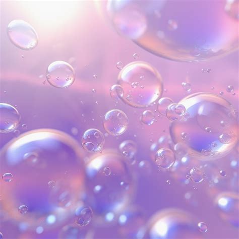 Premium Photo Purple Bubble Background