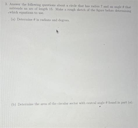 Solved 3 Answer The Following Questions About A Circle That Chegg