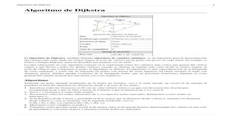 Algoritmo De Dijkstra Ramonlopezholesramonlopezholesalgoritmo De