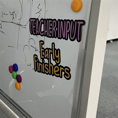 Personalized Text Classroom Schedule Magnets Set Of 6 Custom Teachers