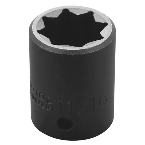 Klein Tools 2in 1 Impact Socket 6 Point 3 4 And 9 16in Socket