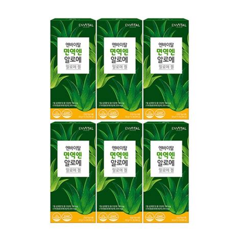 엔바이탈 면역엔 알로에 젤리 6박스박스당 20g X 14포 알로에겔 스틱 홈플러스 택배배송