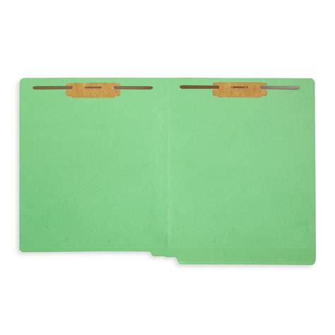 End Tab Fastener File Folders Letter Size Green 50 Pack Blue