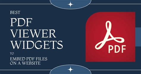 Best Website PDF Viewer Widgets To Embed PDF Files In