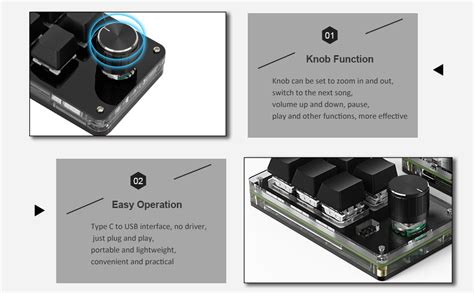 Mini Macro Mechanical Gaming Keyboard Keys One Handed Usb Pc Keypad