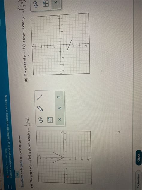 Solved Ographs And Functions Transforming The Graph Of A