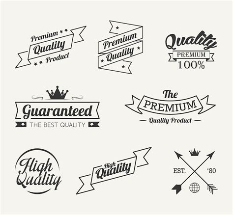 레트로 라벨 디자인 컨셉 프리미엄 벡터