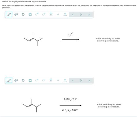Solved Predict the major products of both organic reactions. | Chegg.com
