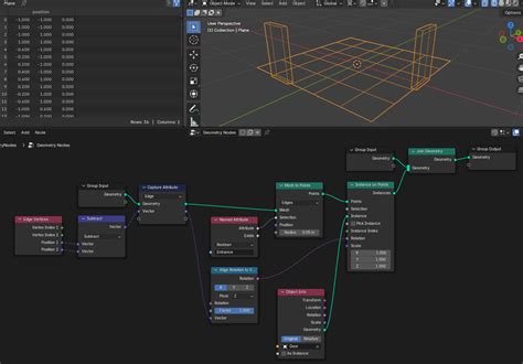 rotating an instanced object to the edge it is on geometry nodes 2