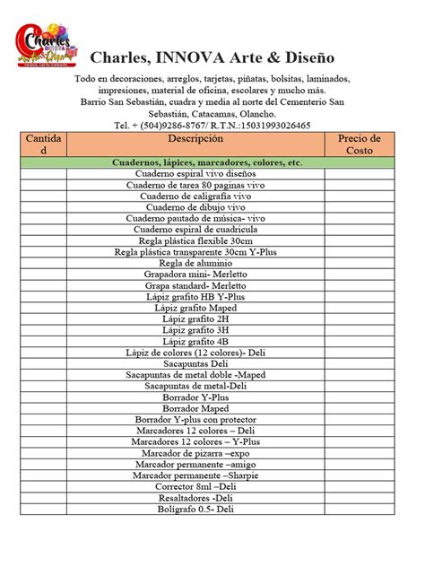 Cotizacion Acosa Descargar Gratis Pdf Lápiz Materiales De Conservación Y Restauración