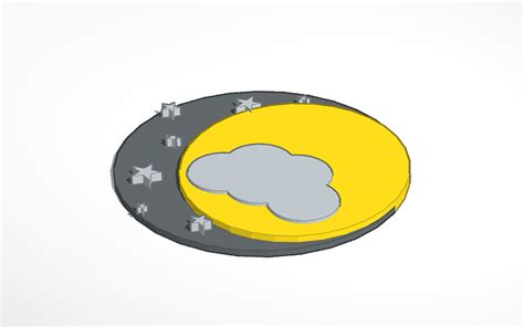 3d Design Sun Moon Thing Okeefe Tinkercad