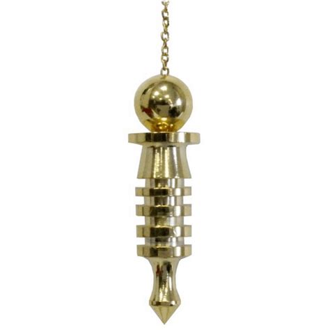 Pendule Isis Laiton Doré PM PENDULES Pendules en métal Corps et Ames