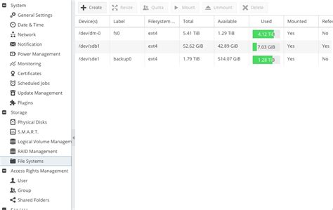 Filesystems Missing From Omv Gui After Upgrade General Openmediavault