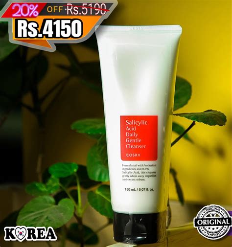 Centella 🇰🇷cosrx Salicylic Acid Daily Gentle Cleanser🇰🇷 🔸තෙල් සහිත සම සඳහා මෙන්ම කුරුලෑ සහිත