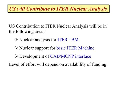 Ppt Status Of Us Iter Neutronics Activities Powerpoint Presentation