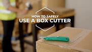 How To Safely Use A Box Cutter Tutorial Video WebstaurantStore