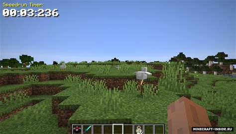 Speedrun Timer Minecraft Inside