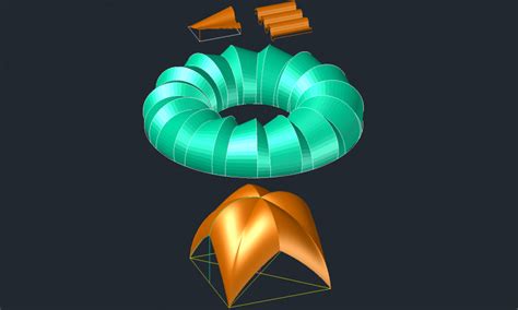 Multiple 3d Roof And Tent Roof Blocks Cad Drawing Details Dwg File