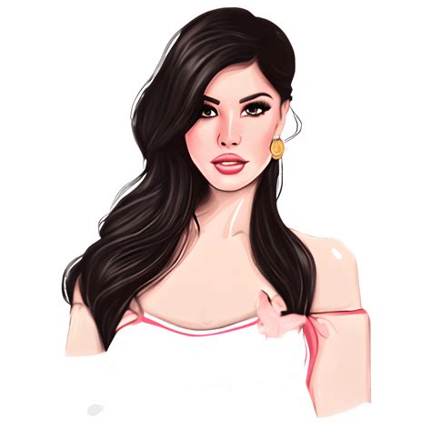 Stunning Female Digital Graphic · Creative Fabrica