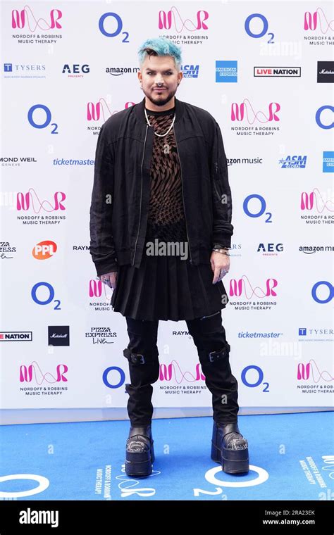 Adam Lambert Attending The Nordoff Robbins O2 Silver Clef Awards At The