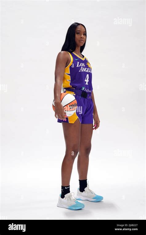 Los Angeles Sparks Guard Lexie Brown 4 Poses During Media Day