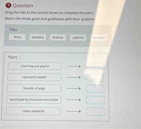 Solved Question Drag The Tiles To The Correct Boxes To Complete The