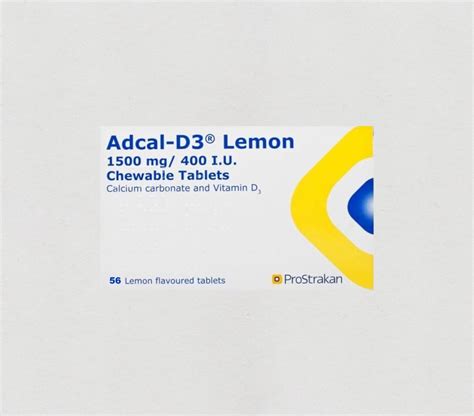 Adcal D3 15g400iu Chewable Lemon 56 Tablets