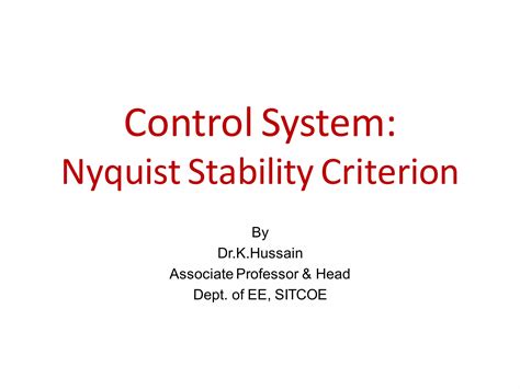 Nyquist Stability Criterion PDF