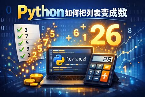 Python如何把列表变成数 Python如何把列表变成数
