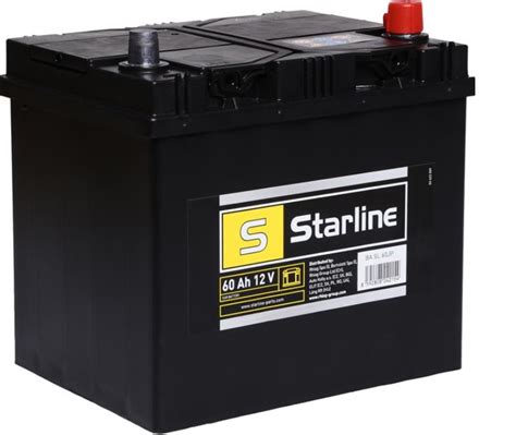 AKUMULATOR 60AH 510A P 12V 232X175X225 STARLINE 8592808242154 Za 335