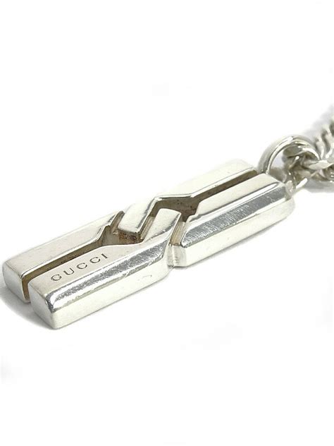 【gucci】グッチ『silver ノット ペンダント ネックレス』1週間保証【中古】2222117180019 ブランドジュエリー