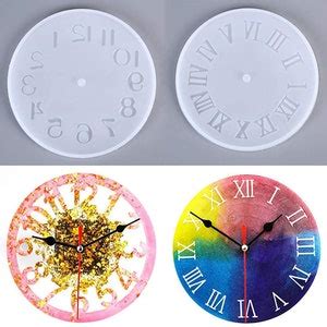 Clock Resin Mold Arabic Roman Numerals Constellation Silicone Etsy
