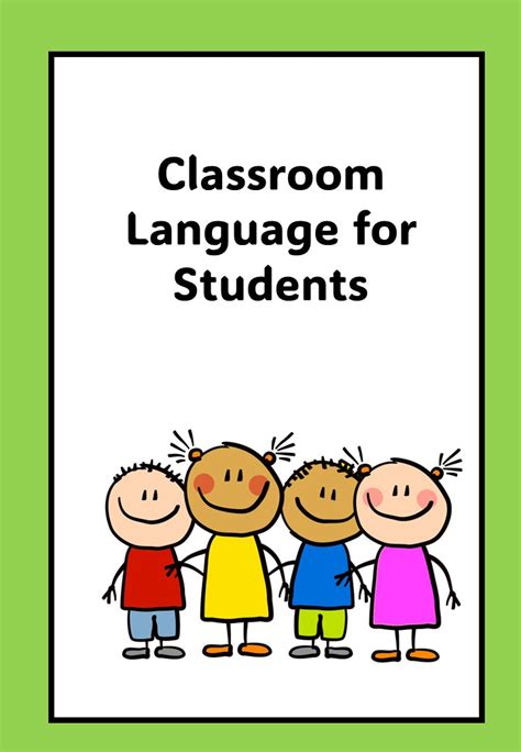 Classroom Language For Primary Pupils
