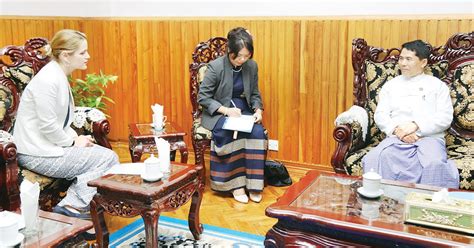 ပြည်ထောင်စုဝန်ကြီး ဦးမင်းနောင် ကုလသမဂ္ဂစီမံကိန်းဝန်ဆောင်မှုရုံး Unops