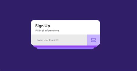 Interactive Sign Up Form Using Html Css And Javascript