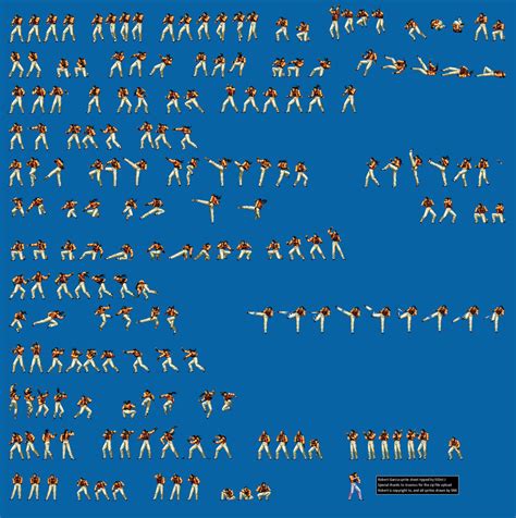 Robert Garcia Kof 94 Sprite Sheet By Siil3ntj On Deviantart