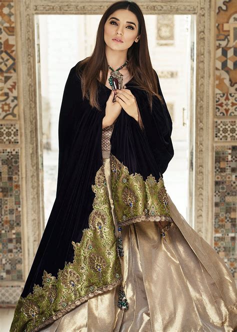 Mystic Wrap Ml Pakistani Dress Design Velvet Dress Designs Pakistani Fashion Party Wear