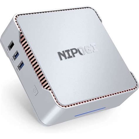 NiPoGi Mini PC Windows 11 Pro 8Go RAM 128Go ROM Ntel Celeron J4125 Jusqu A 2 7 GHz Mini