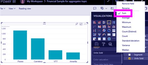 Power Bi Aggregate Working And Utilize Classification Field Dataflair