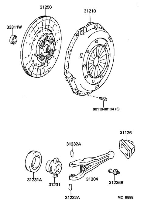 Toyota Land Cruiser 70bj73lv Mpw Powertrain Chassis Clutch Release